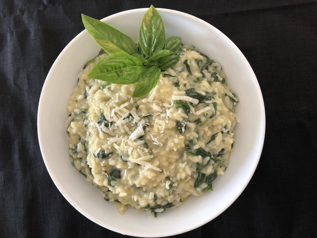 Creamy Spinach Risotto - JulietKitchen.com