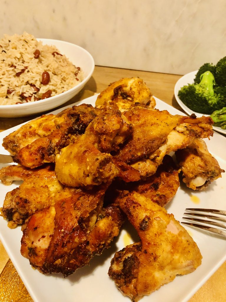 Crispy Oven-Roasted Chicken - JulietKitchen.com