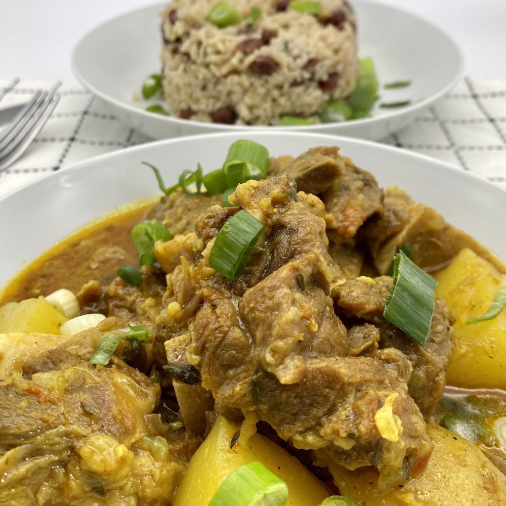 Simple Curry Goat - JulietKitchen.com