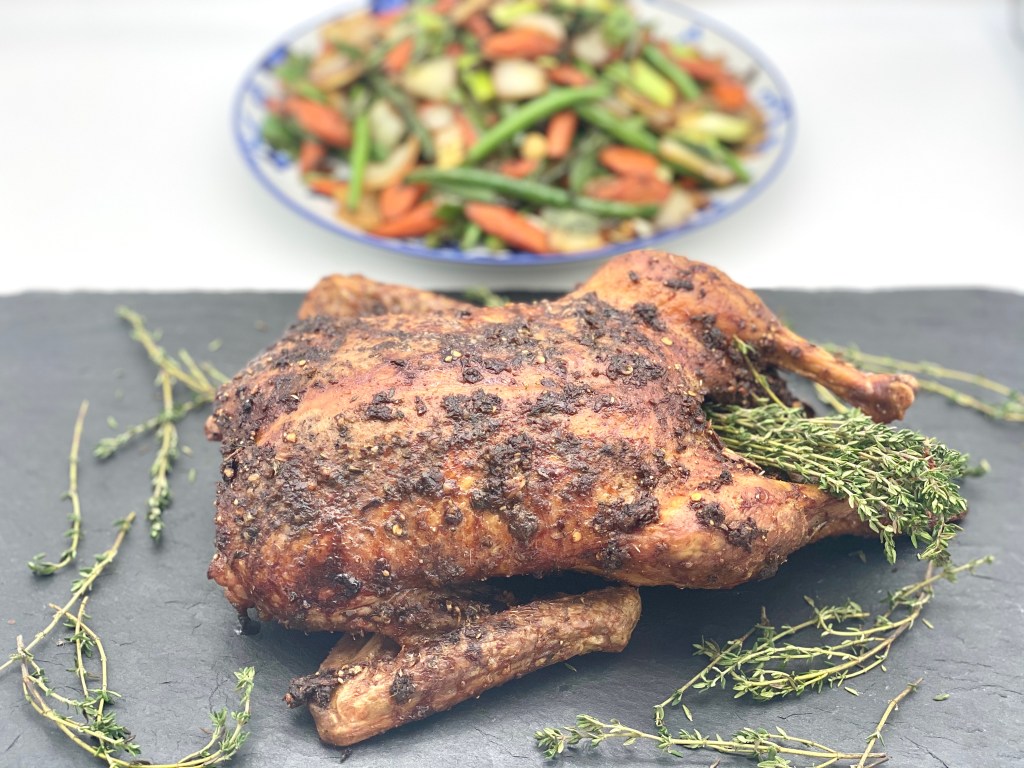 Roasted Duck | Sesame Soy Marinade - JulietKitchen.com
