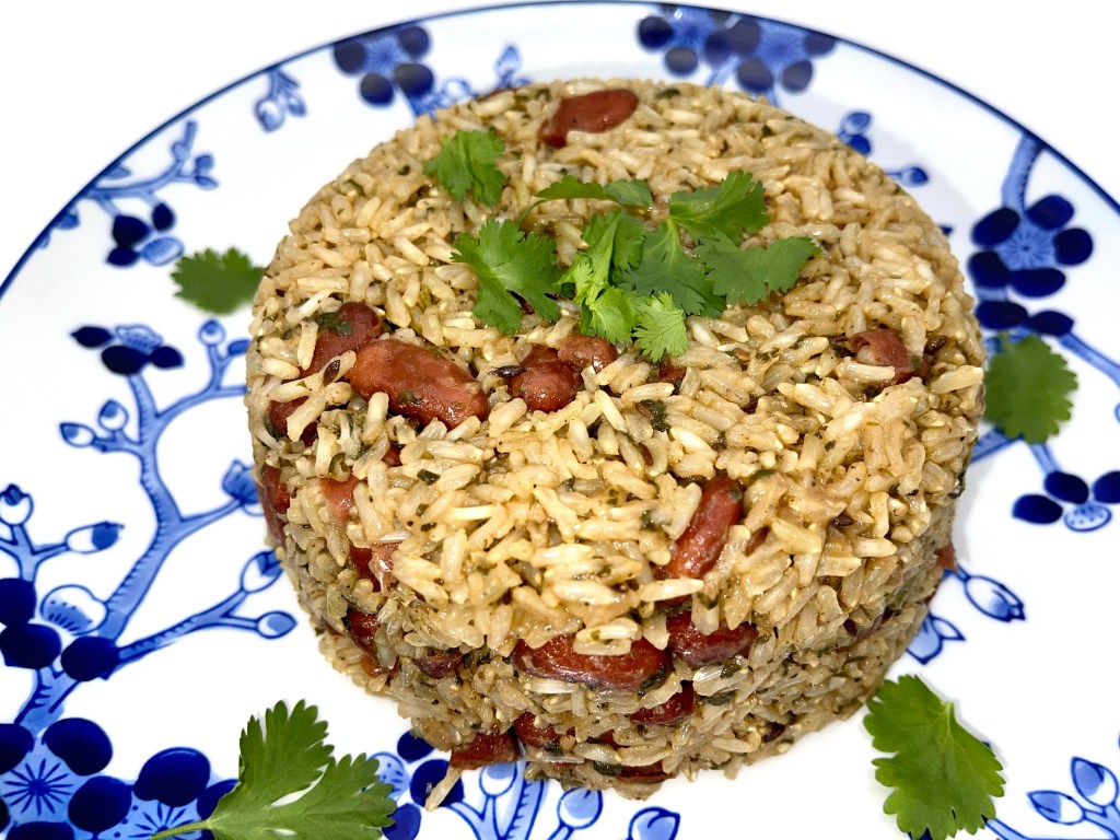Brown Rice and Red Beans with Cumin, Coriander and Cilantro ...